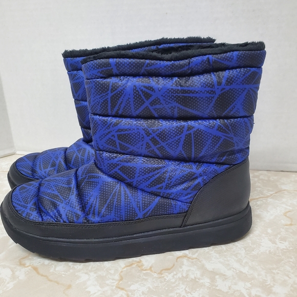 tek gear | Shoes | Tek Gear Puffer Faux Fur Winter Snow Boots Blue ...
